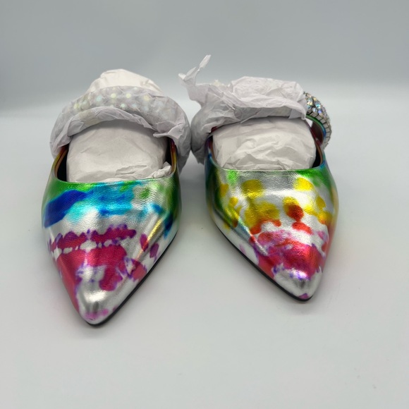 Kurt Geiger | Shoes | Kurt Geiger London Princely Rainbow Mules New ...